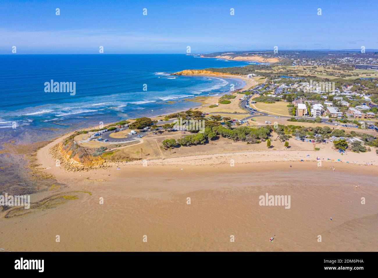 View of a beach at Torquay, Australia Stock Photo - Alamy