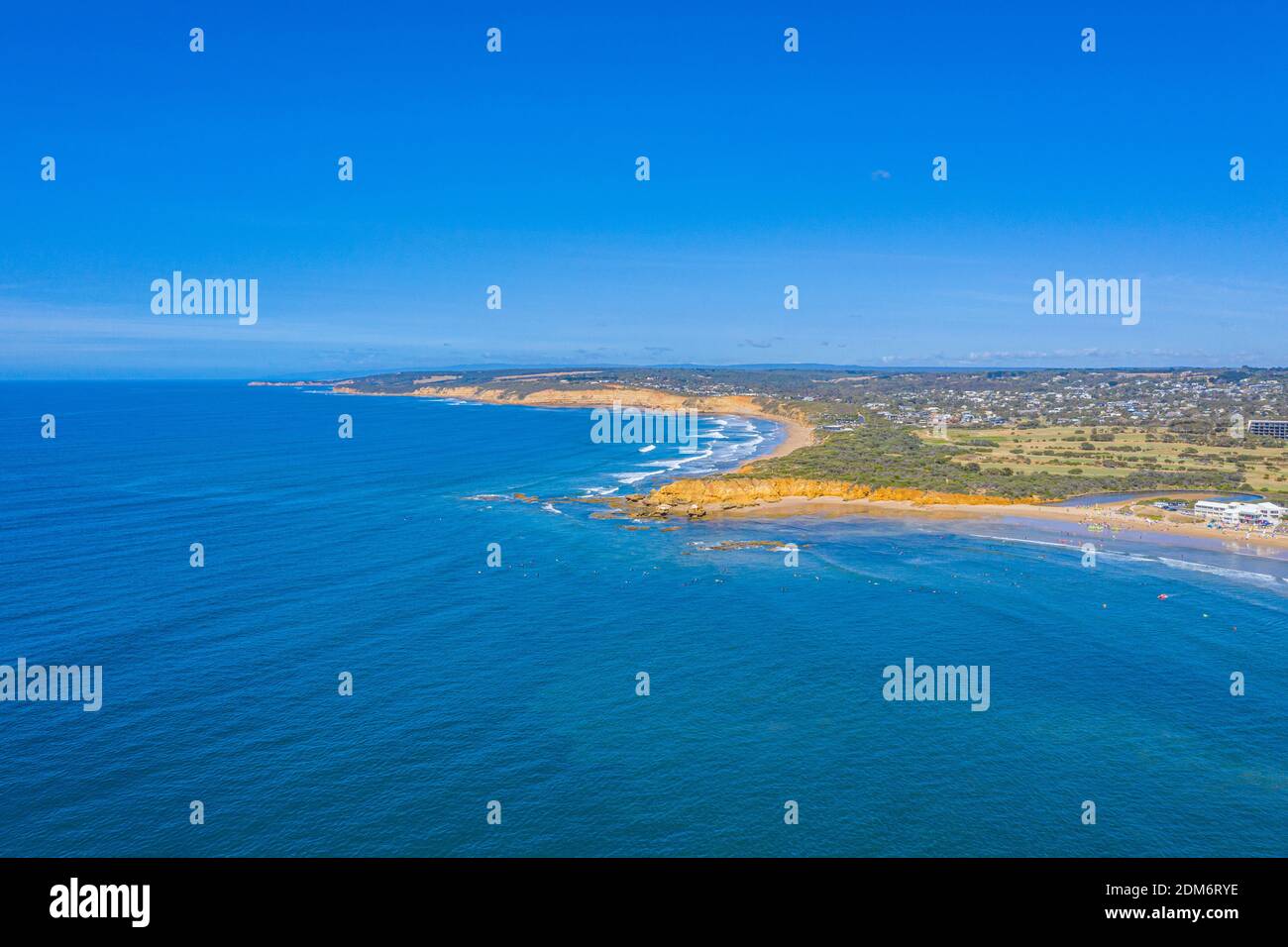 View of a beach at Torquay, Australia Stock Photo - Alamy