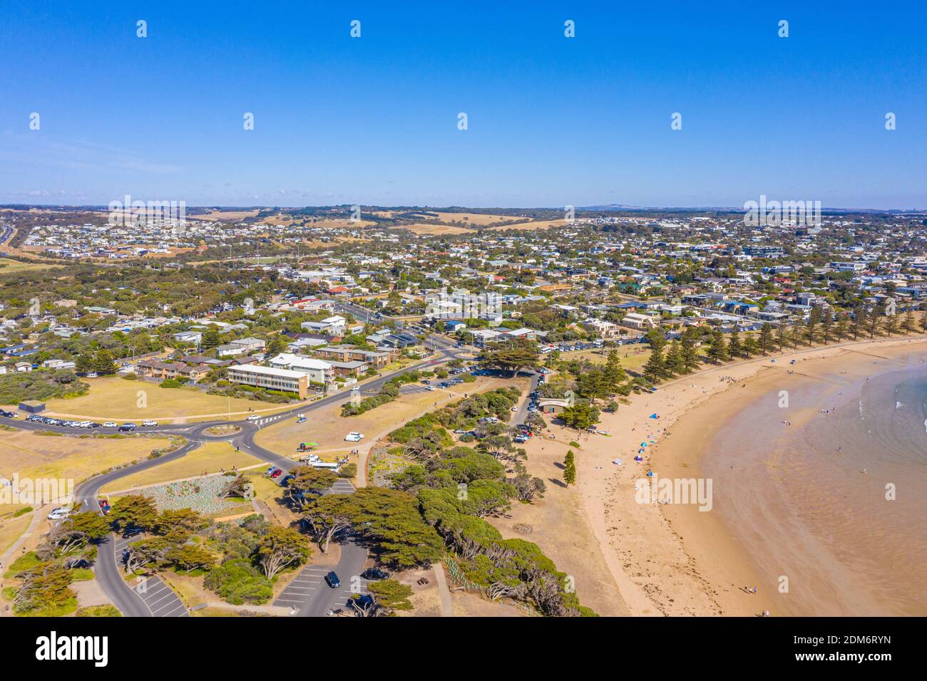 View of a beach at Torquay, Australia Stock Photo - Alamy