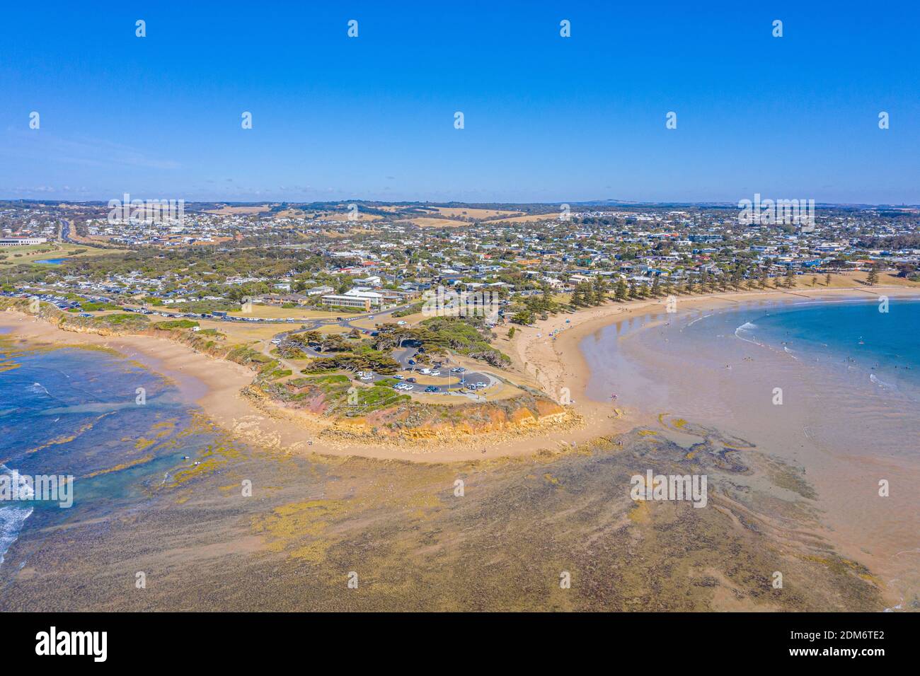 View of a beach at Torquay, Australia Stock Photo - Alamy
