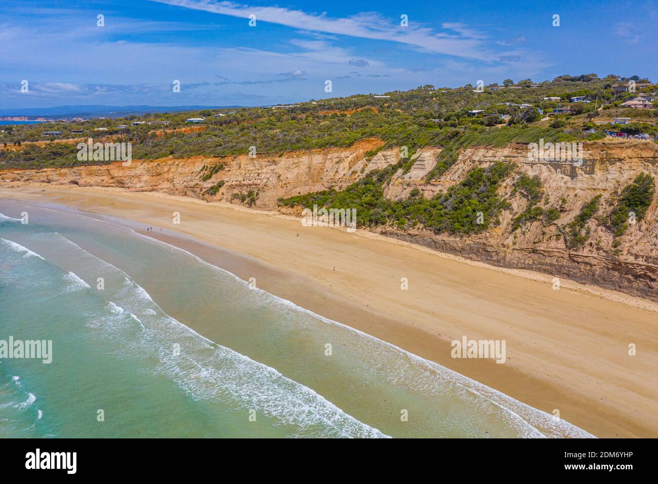 Aerial view of a beach at Anglesea in Australia Stock Photo - Alamy