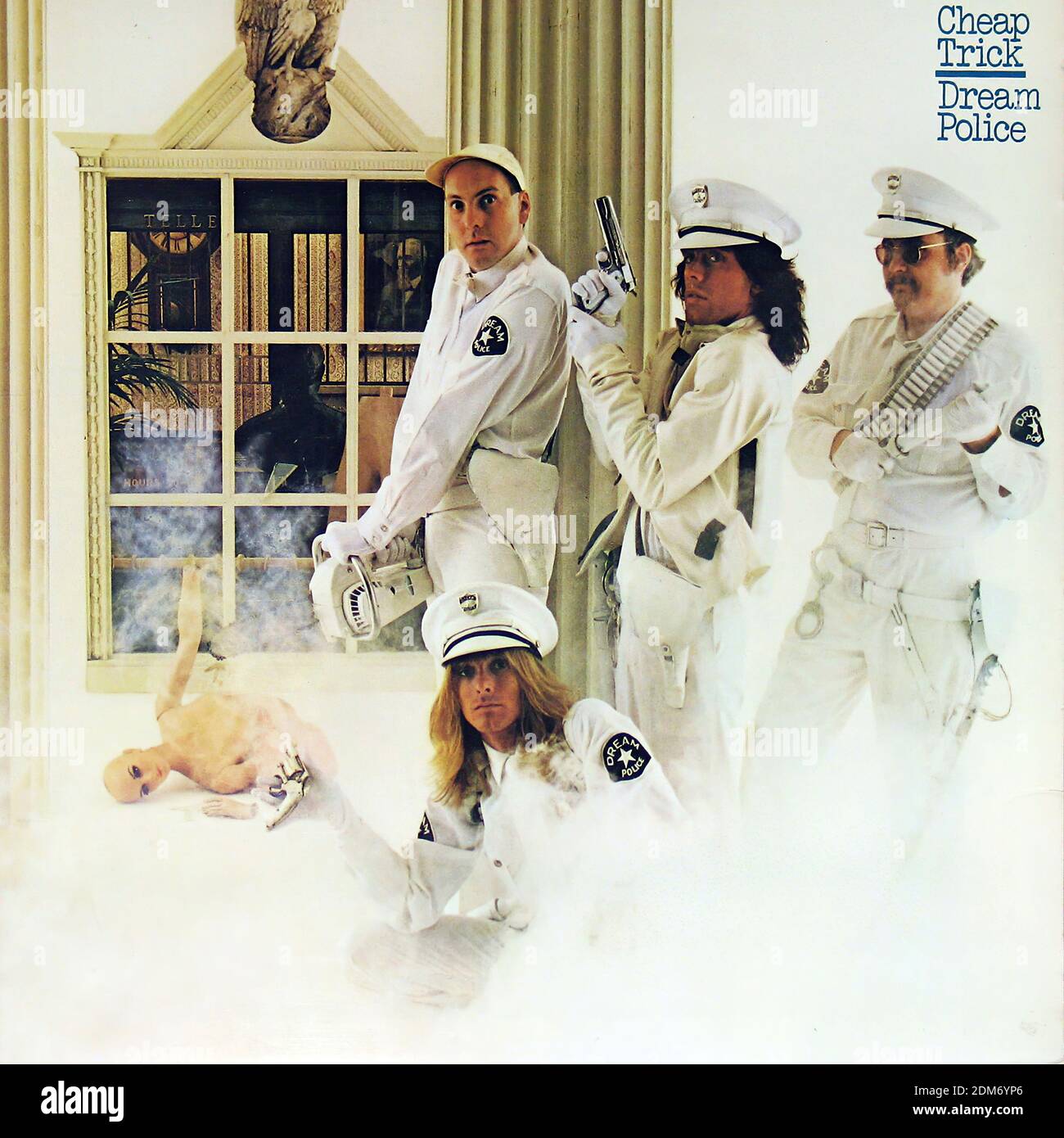 Cheap Trick Dream Police - Vintage Vinyl Record Cover02 Stock Photo - Alamy