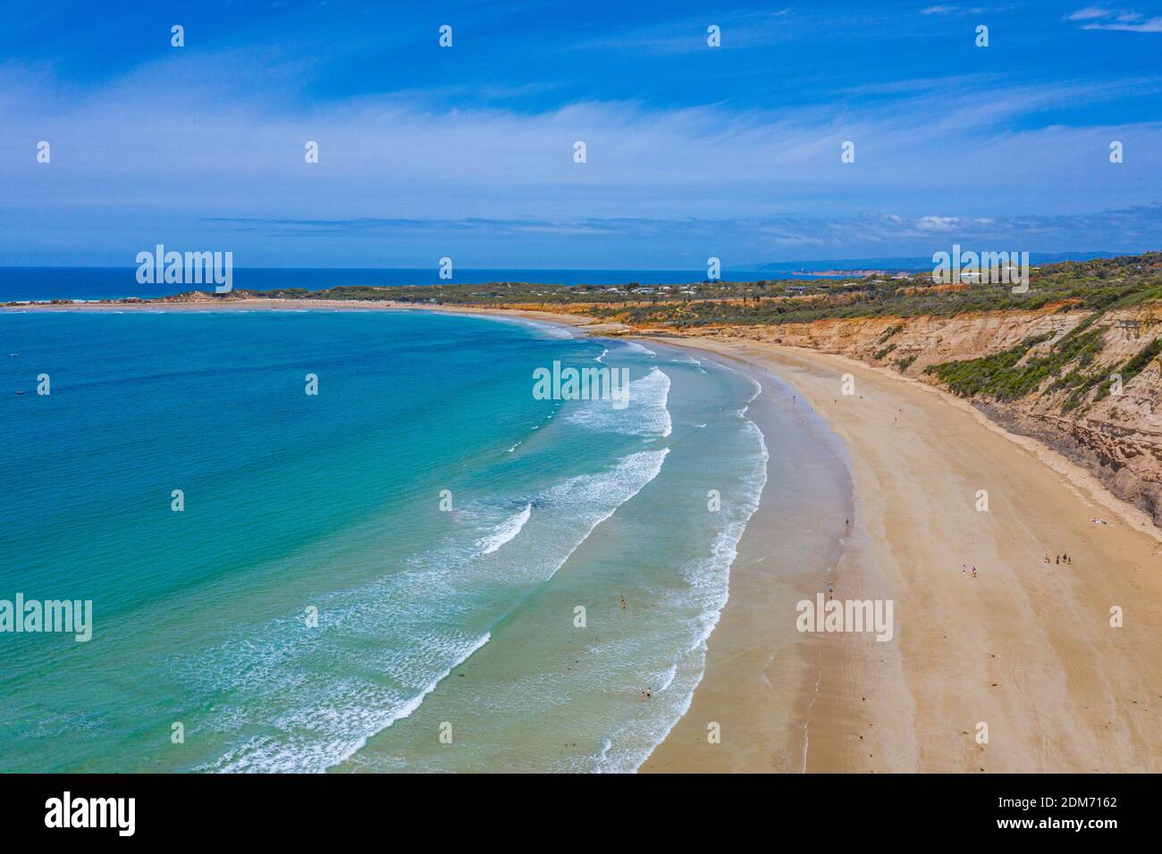 Aerial view of a beach at Anglesea in Australia Stock Photo - Alamy