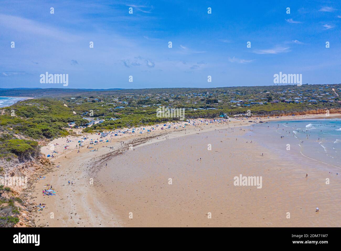 Aerial view of a beach at Anglesea in Australia Stock Photo - Alamy