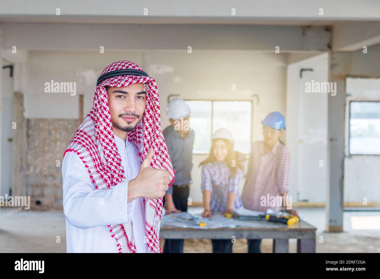 People Working At Construction Site Stock Photo - Alamy