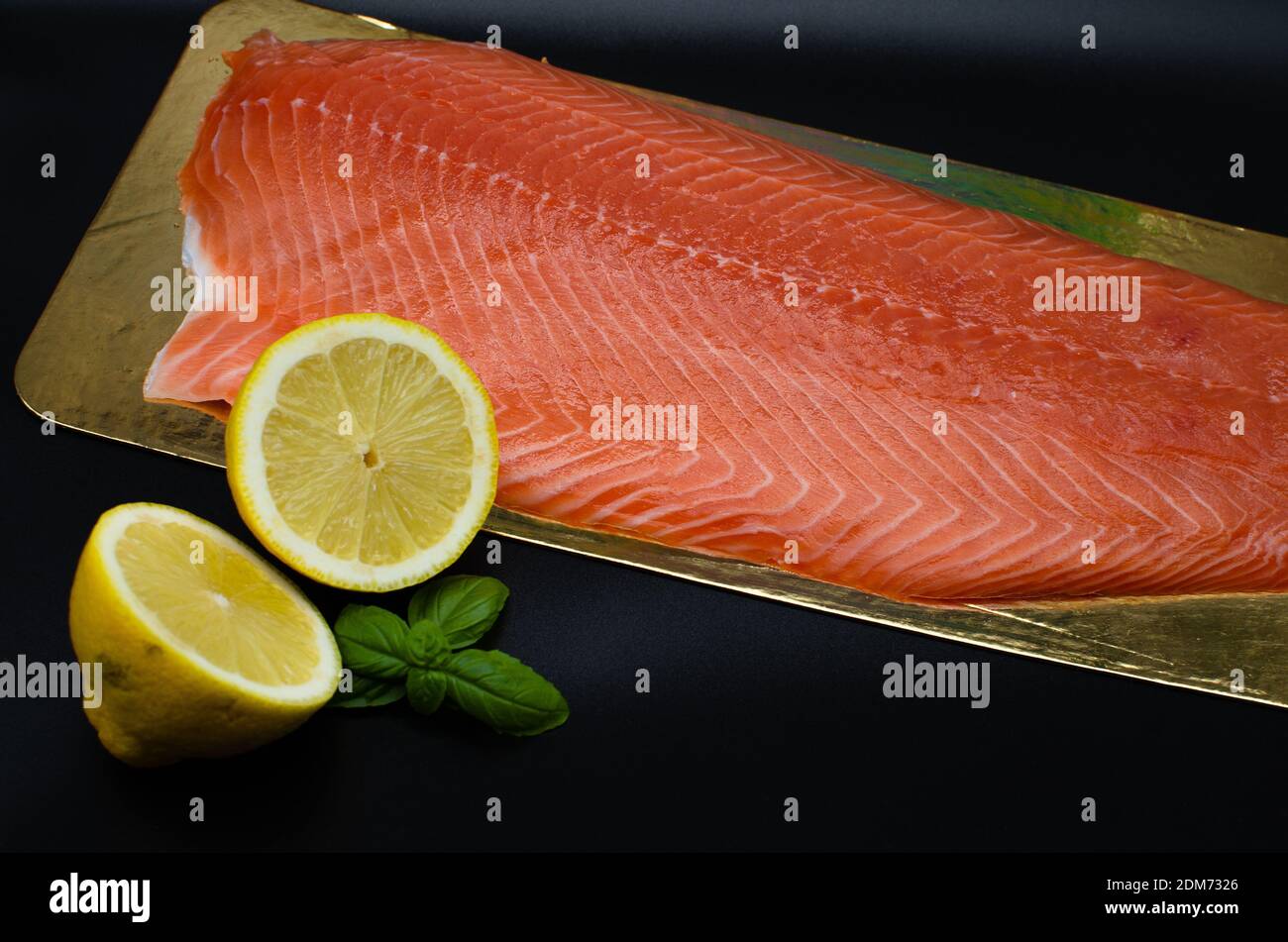 Big raw fish slice hi-res stock photography and images - Alamy