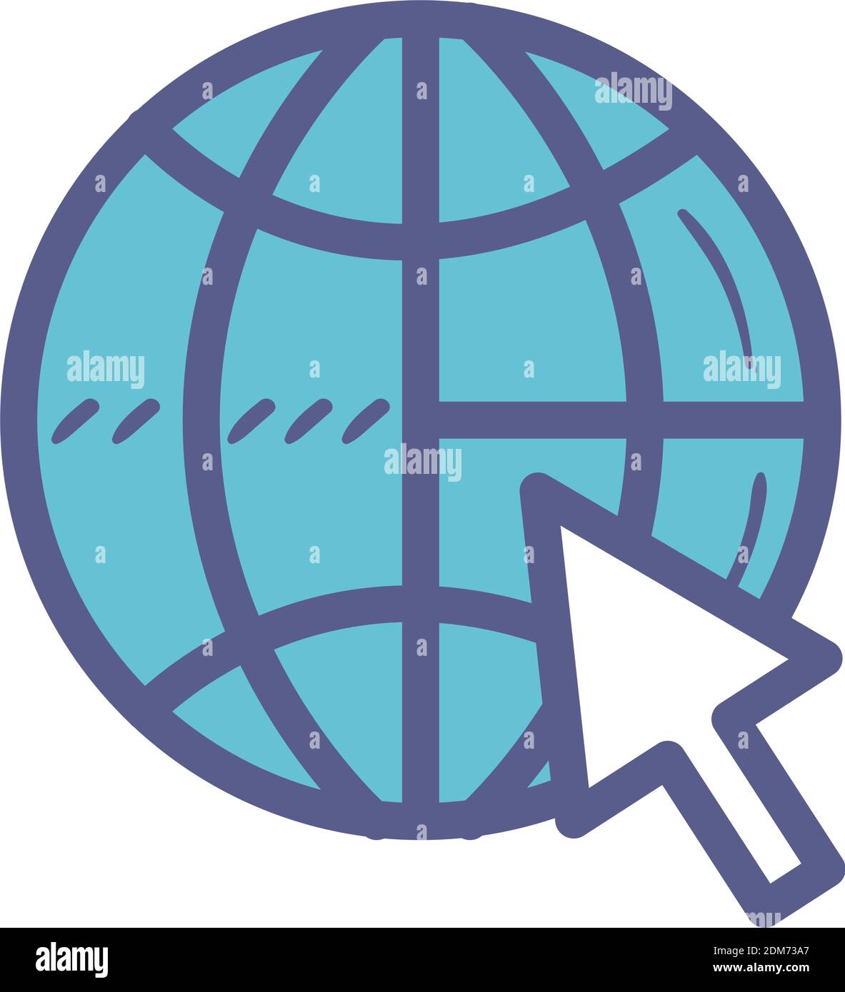 Global sphere with cursor design, Communication internet and ...