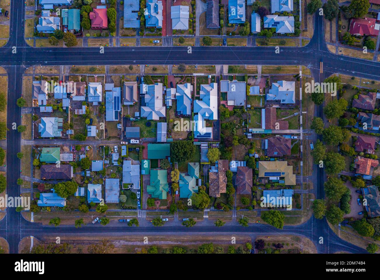 Sunset over town Colac in Australia Stock Photo - Alamy