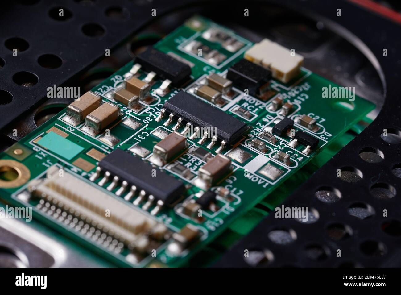 Circuit board closeup Stock Photo - Alamy