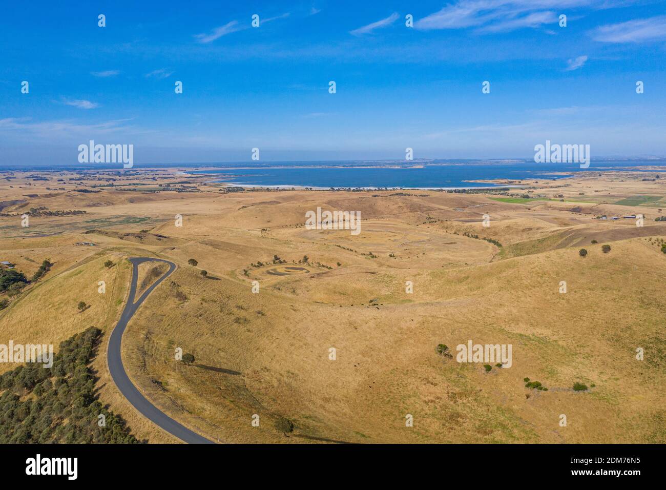 Red rock reserve including several craters of volcanic origin near ...