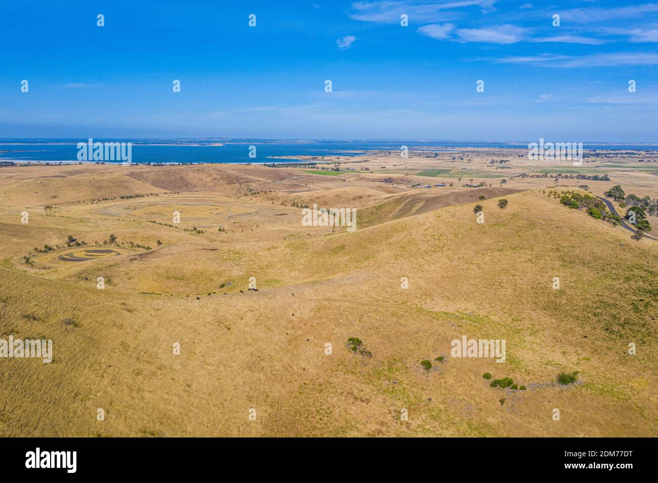 Red rock reserve including several craters of volcanic origin near ...