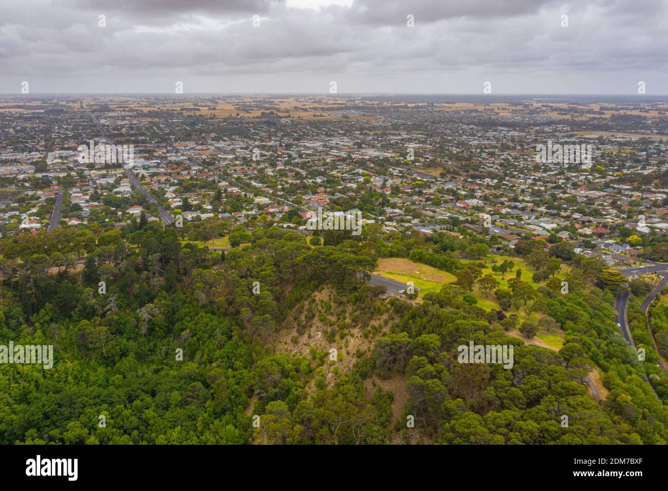 Aerial view of Mount Gambier in Australia Stock Photo - Alamy