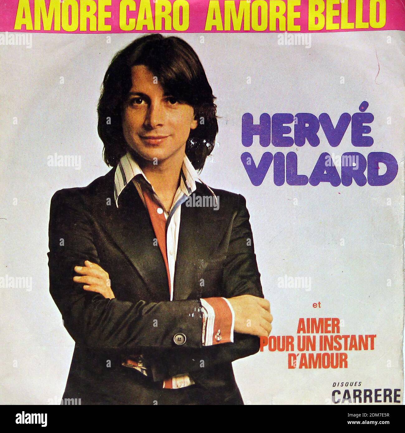 Herve Vilard Amore Caro Amore Bello Aimer Pour un Instant d'Amour - Vintage Vinyl Record Cover ...