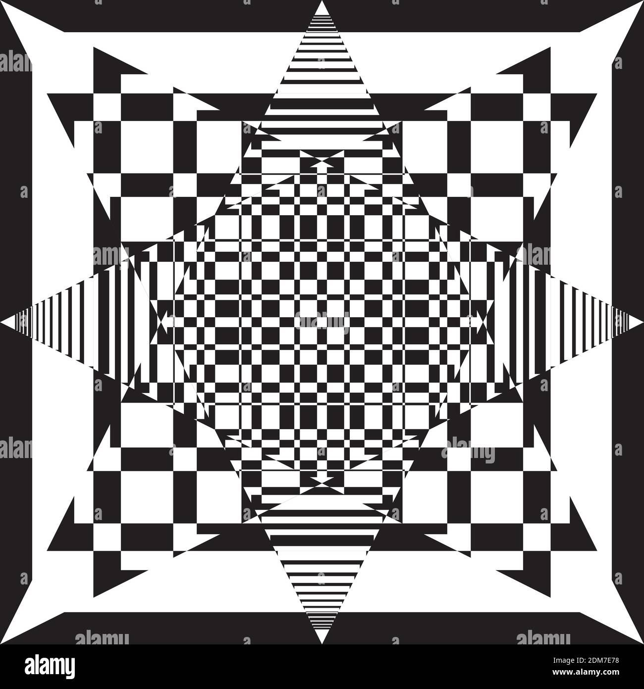 Abstract Frame Classic Perspective stairs to the stars black on ...