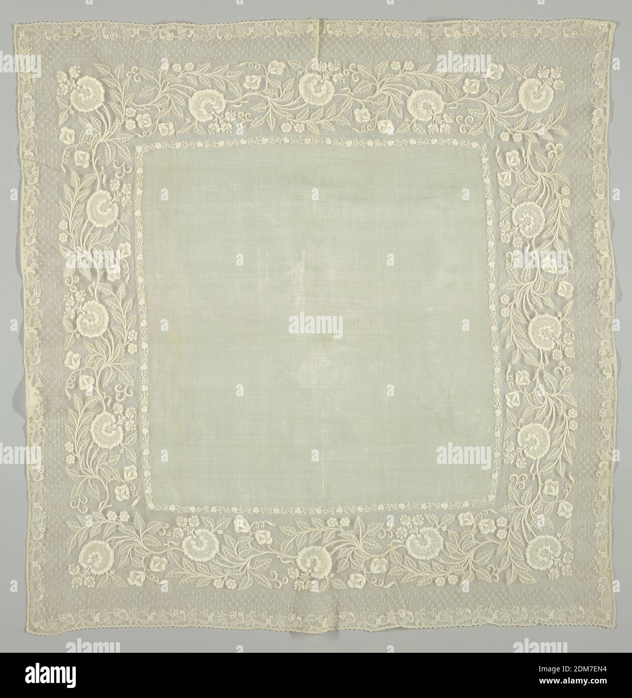 Handkerchief, Medium: piña (pineapple) fiber, cotton Technique ...
