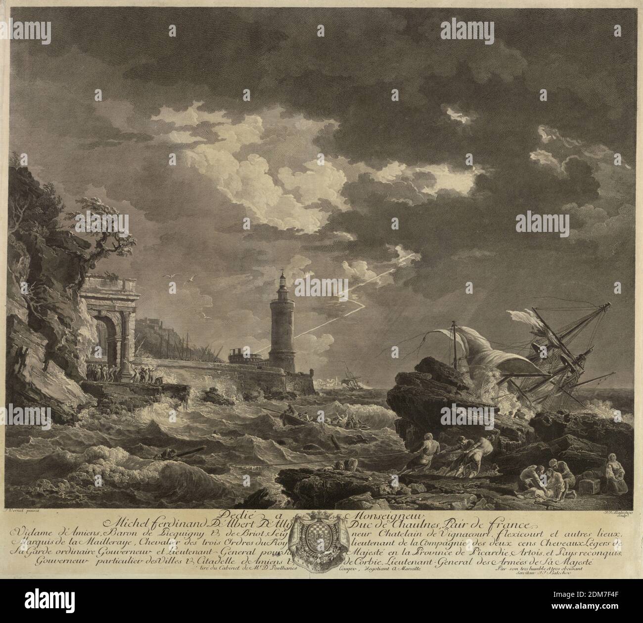 Shipwreck, Engraving, Europe, before 1896, Print Stock Photo - Alamy