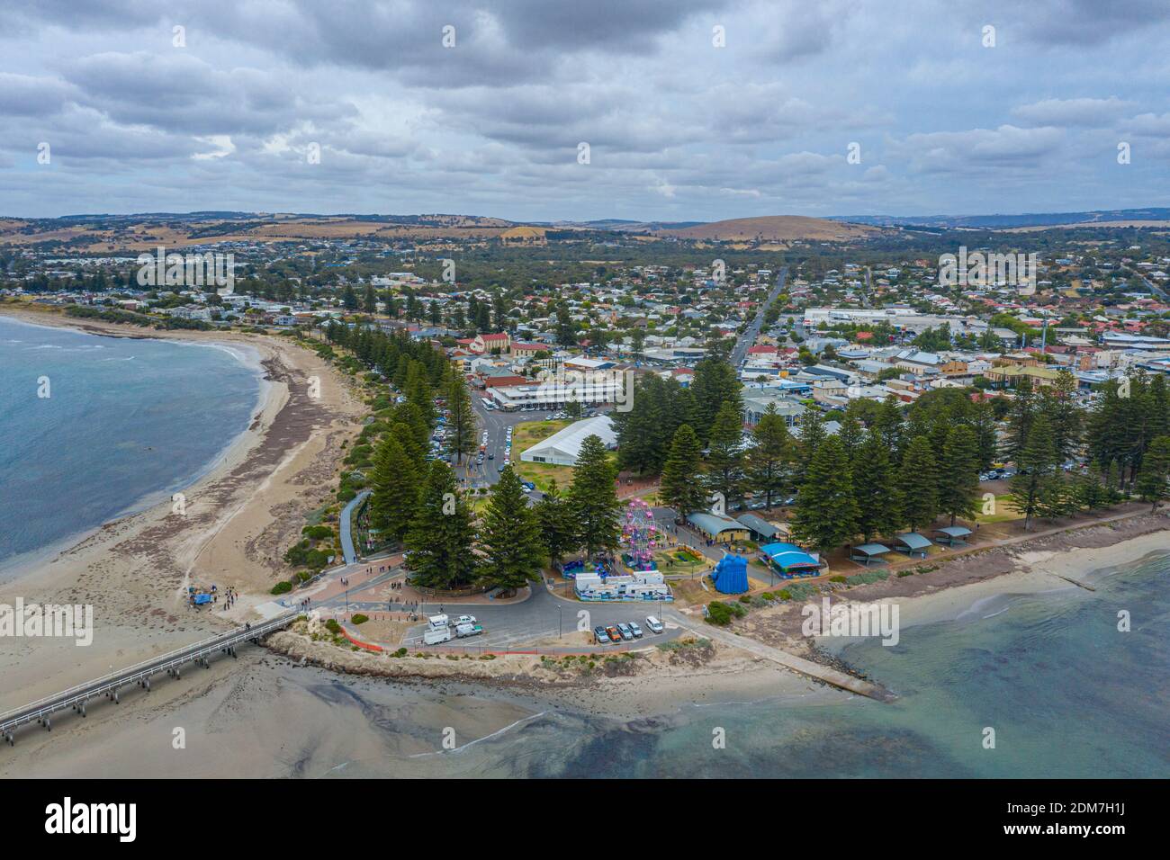 Aerial view of Victor Harbor in Australia Stock Photo - Alamy