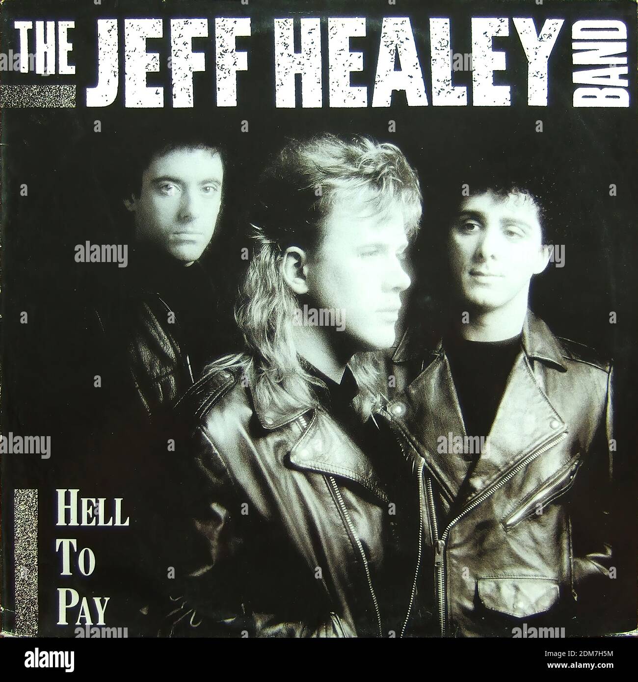 The Jeff Healey Band - Hell To Pay - Vintage vinyl album cover Stock ...