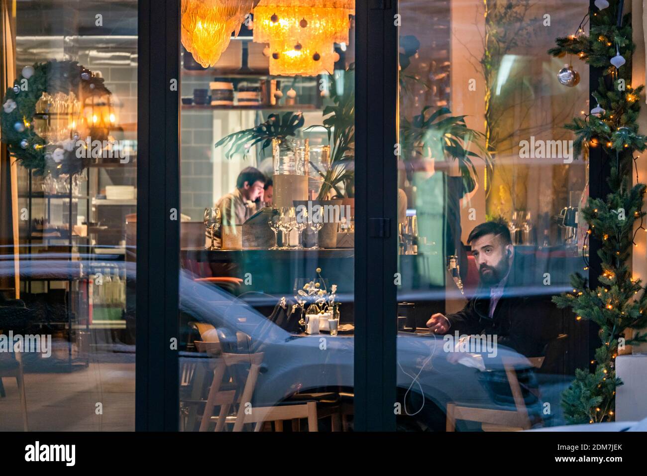 A cafe in central Moscow, Russia Stock Photo - Alamy