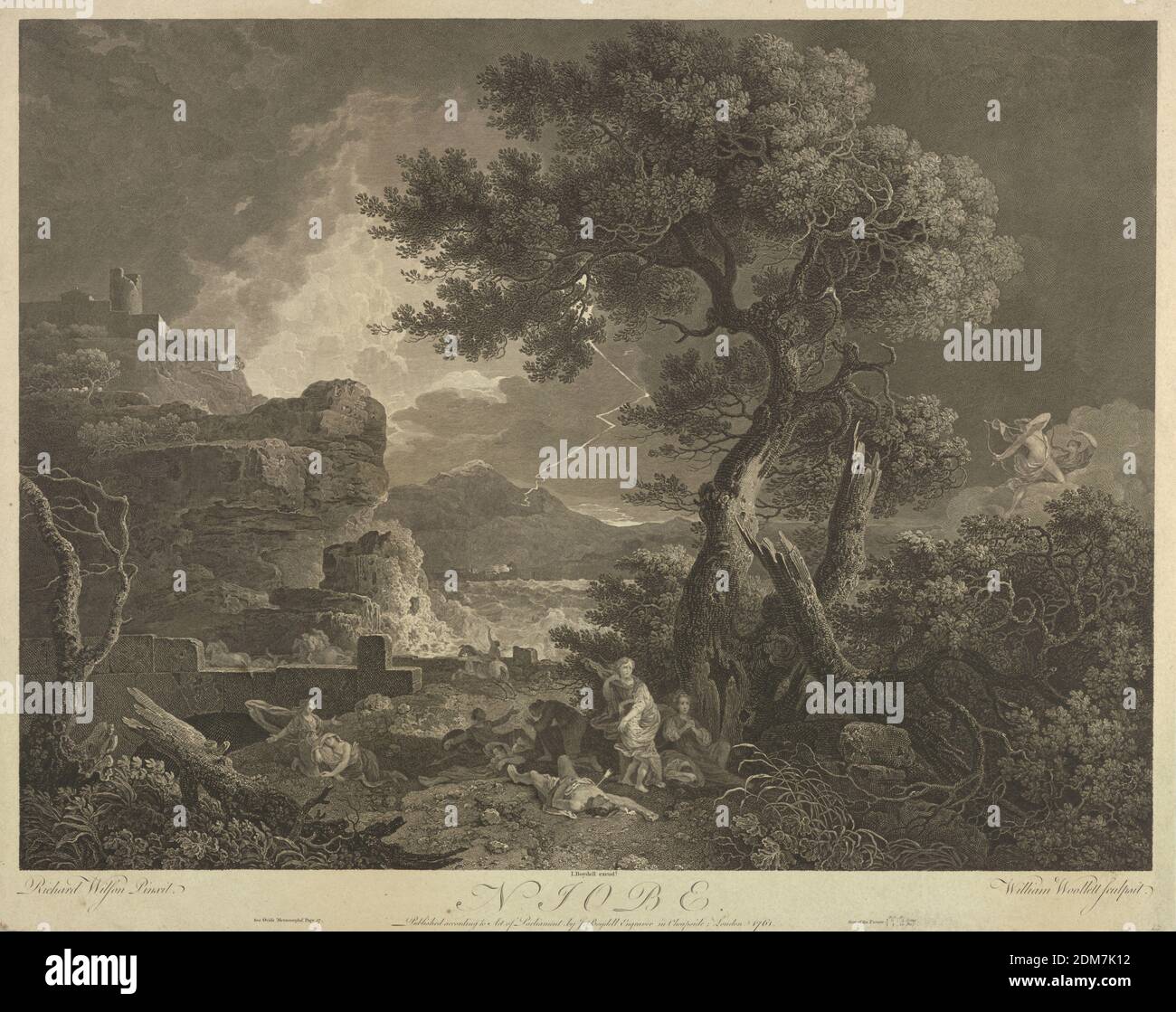 Niobe, from Ovid's Metamorphoses, William Woollett, English, 1735 ...