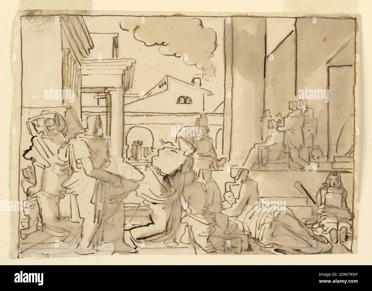 Classical italian architecture drawing hi-res stock photography and ...