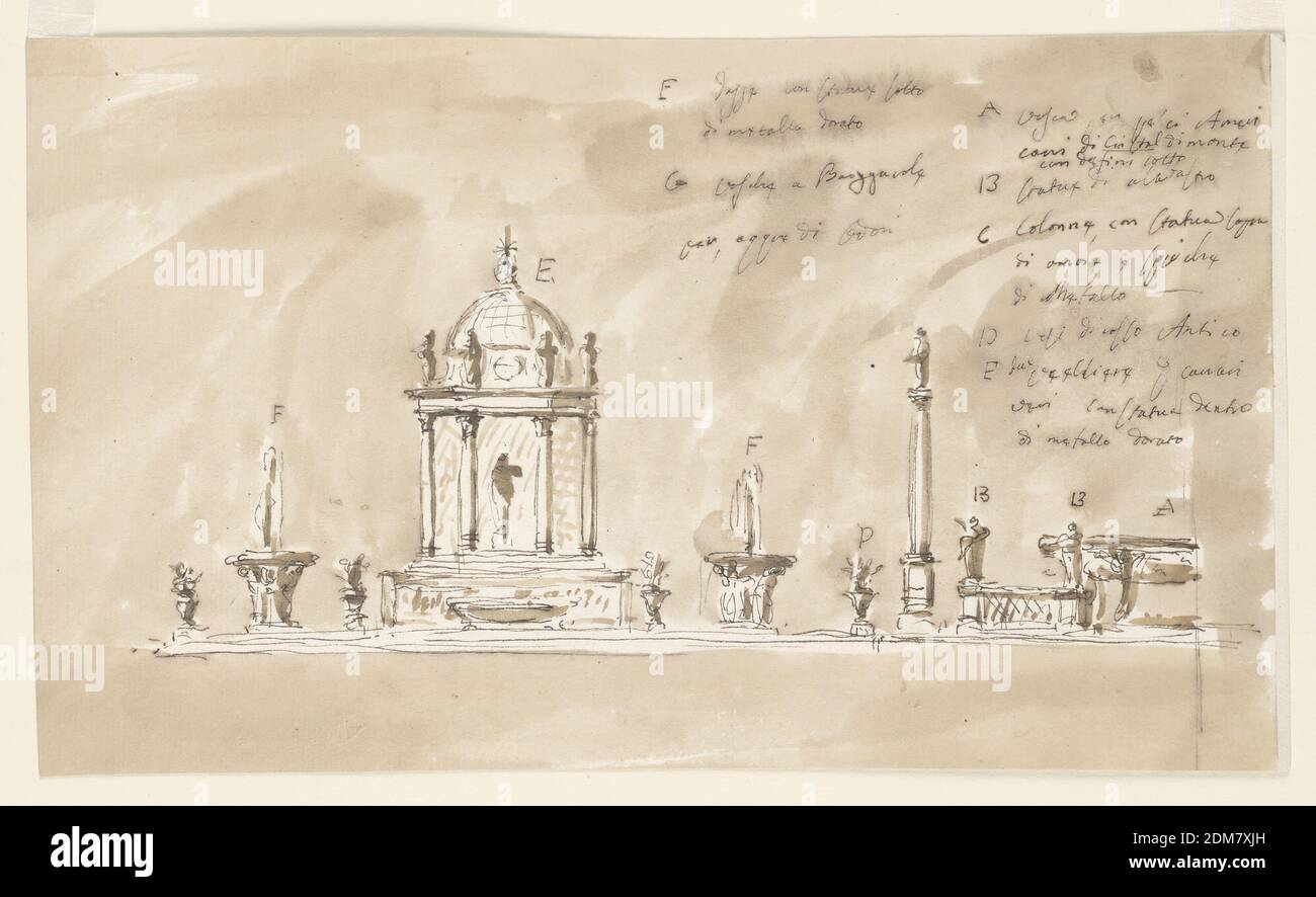 Design for a Table Centerpiece, Giuseppe Barberi, Italian, 1746–1809 ...