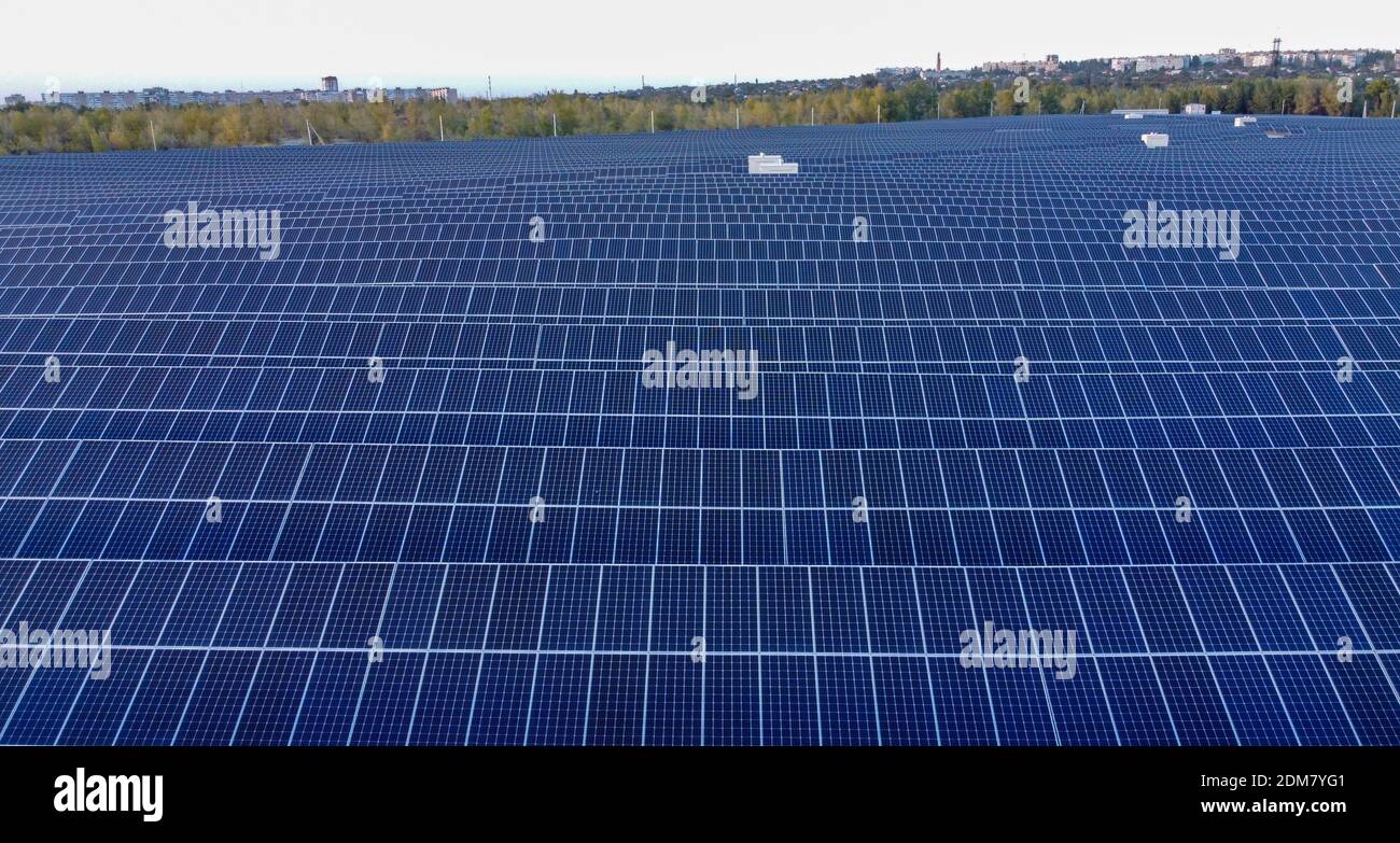 Renewable Energy and Sustainable Development. Photovoltaic Solar Panels ...