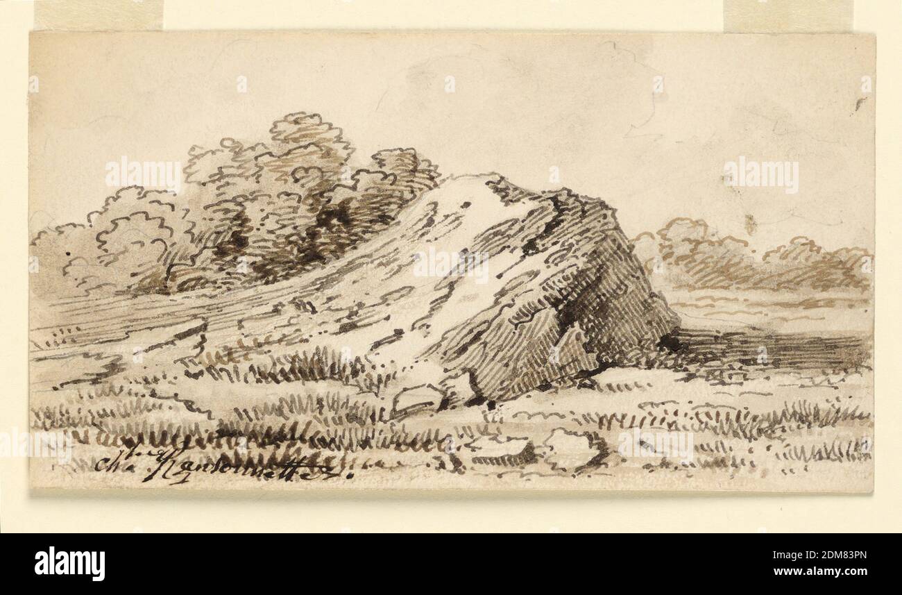 Landscape with Mound, Charles Nicolas Ransonnette, French, 1793 - 1877 ...