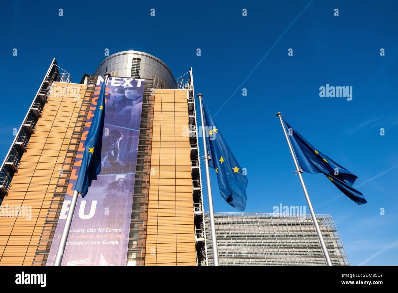 The Berlaymont, headquarters of the European Commission. Brussels on 25 ...