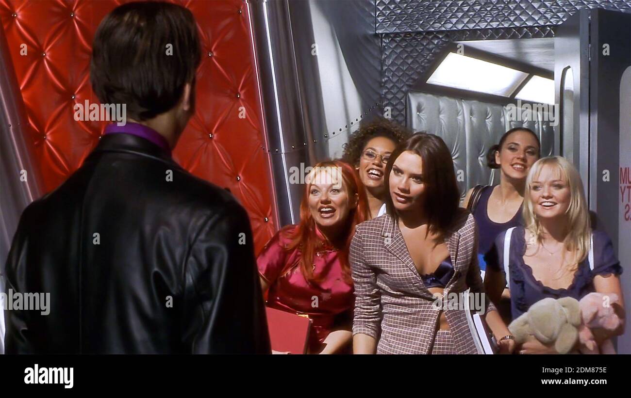 USA. Geri Horner, Emma Bunton, Melanie C, Victoria Beckham, Mel B in a ...