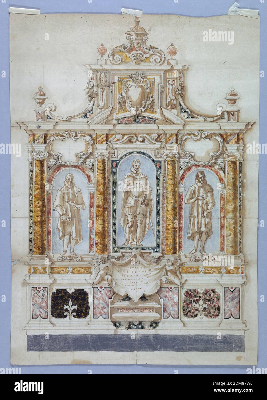 Three embedded ionic columns hi-res stock photography and images - Alamy