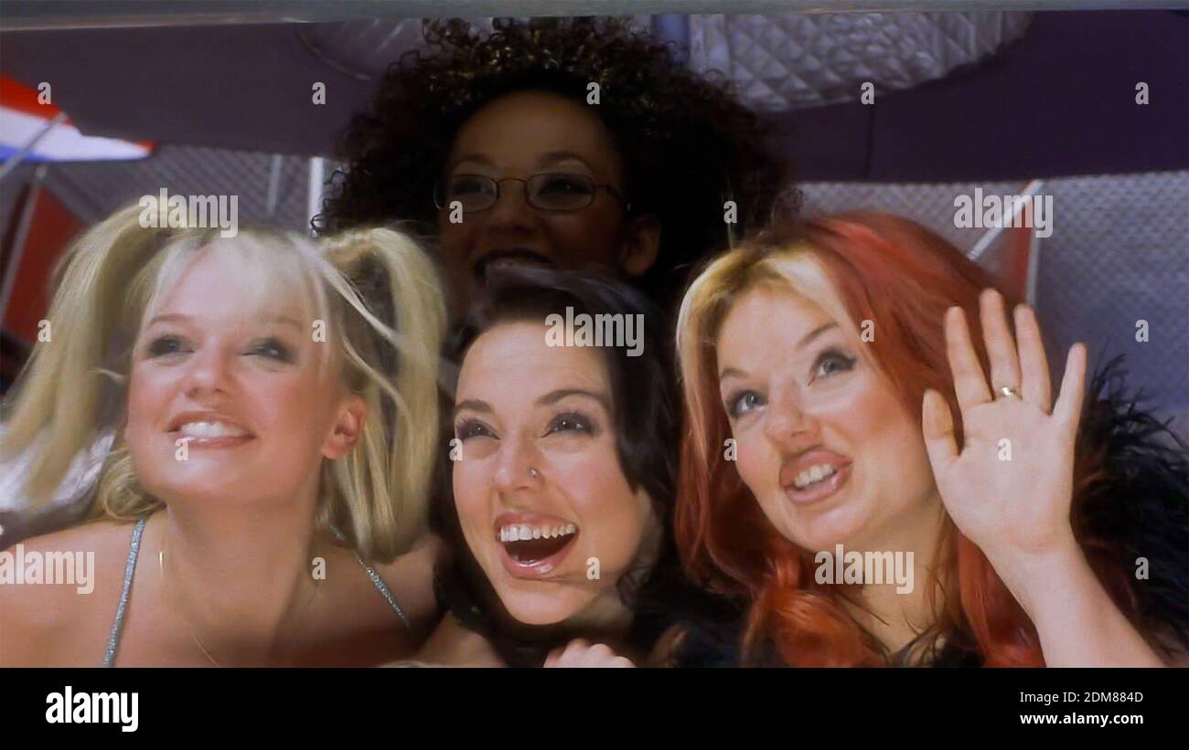 USA. Geri Horner, Emma Bunton, Melanie C,and Mel B in a scene from the ...