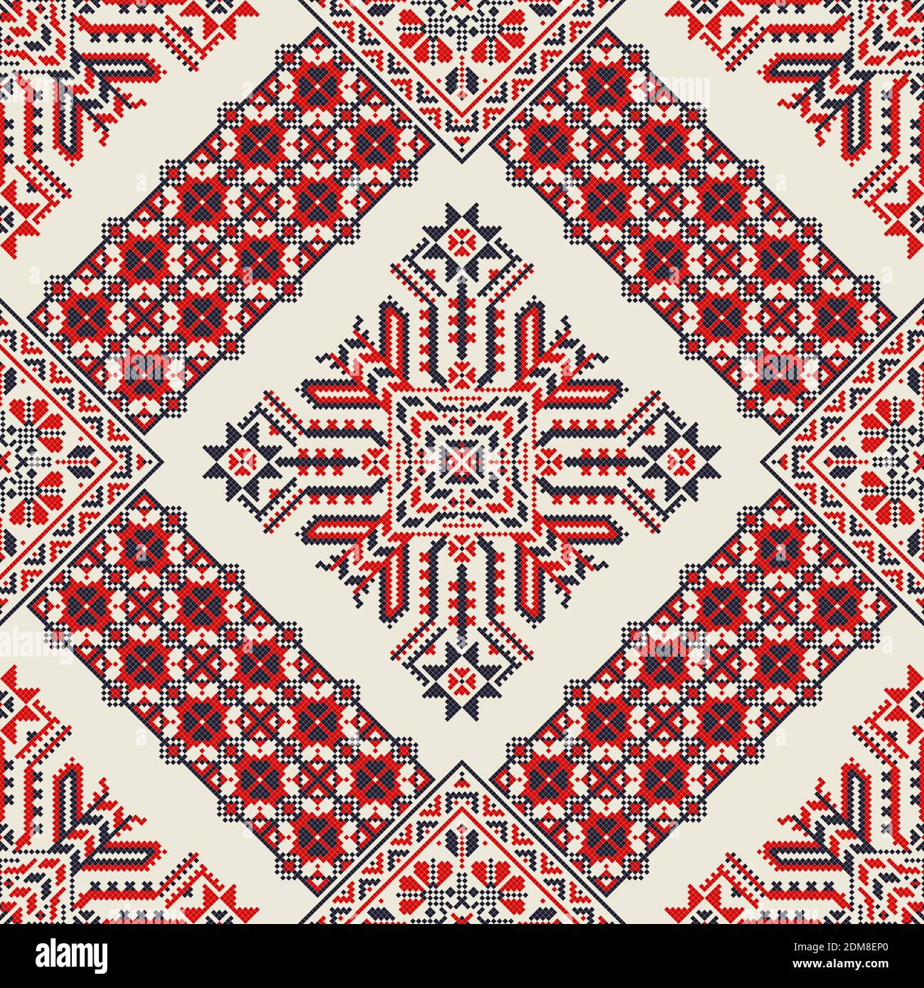 Romanian vector pattern inspired from traditional embroidery Stock ...