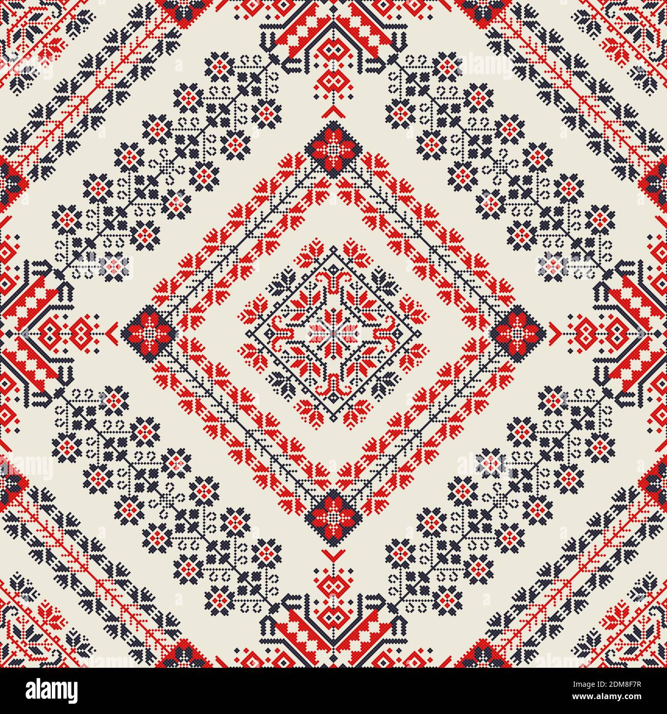 Romanian vector pattern inspired from traditional embroidery Stock ...