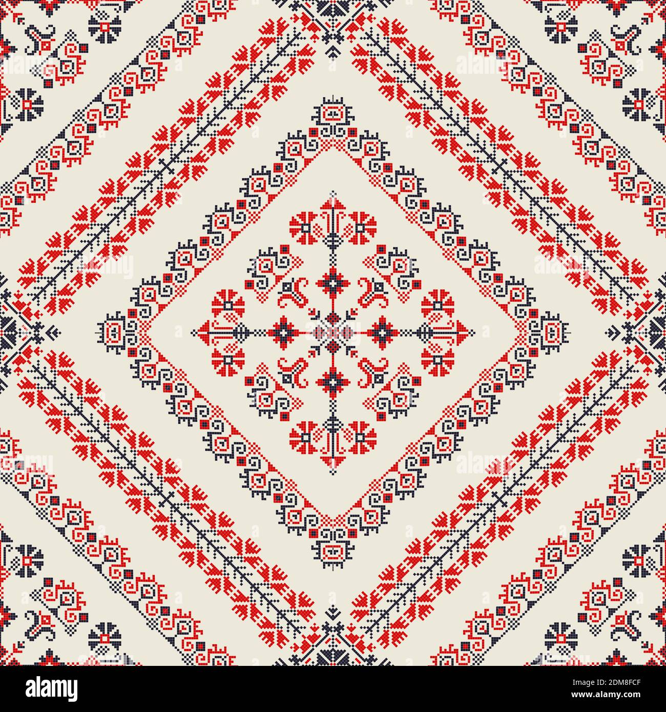 Romanian vector pattern inspired from traditional embroidery Stock ...