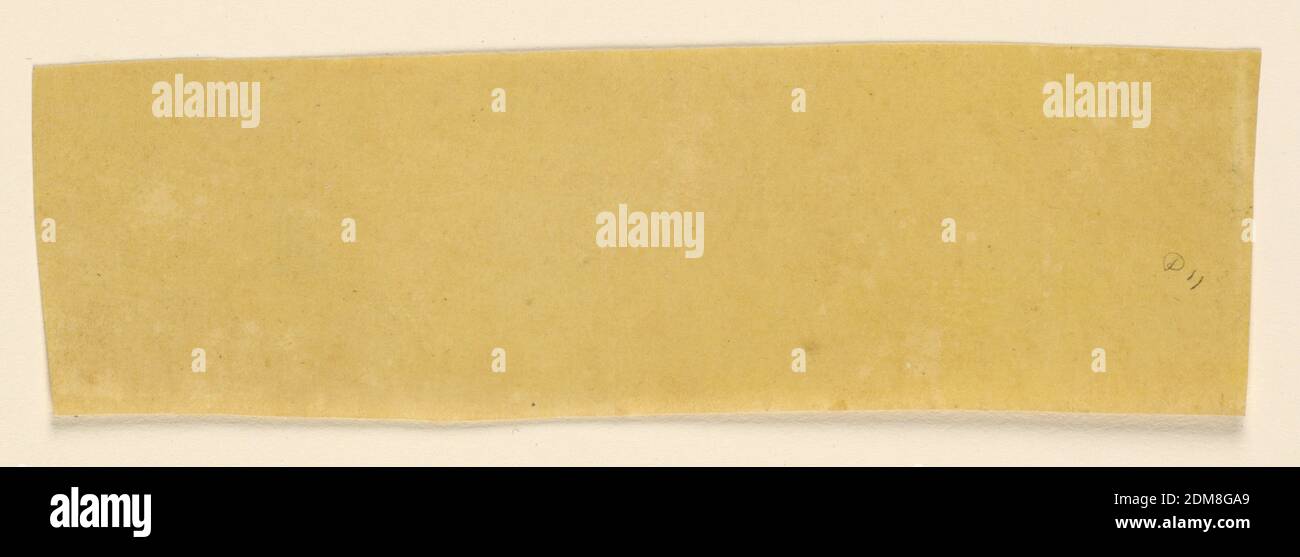 Paper Sample, Coated paper, Paper sample in yellow., England, 19th ...