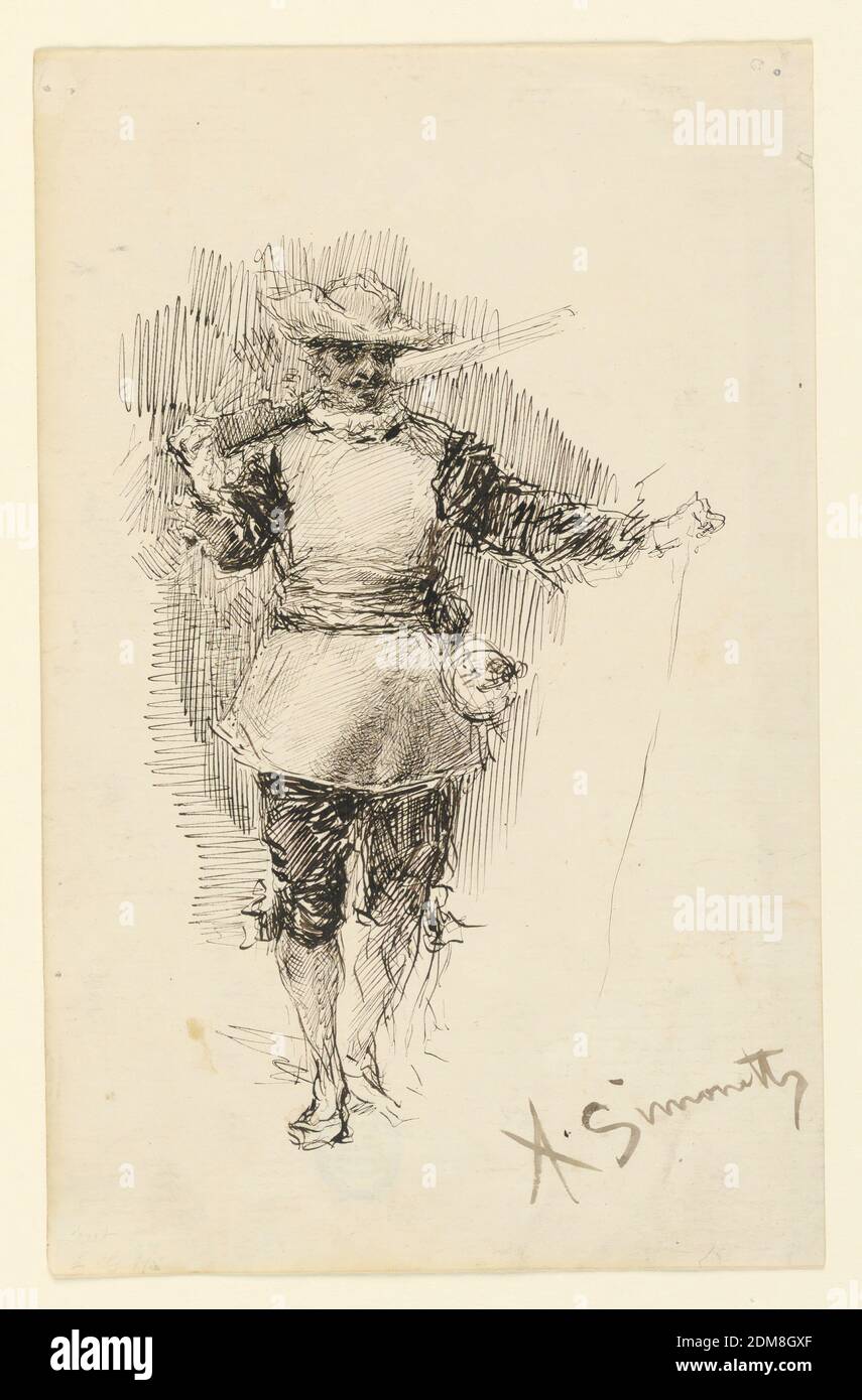 A Soldier in Seventeenth-Century Attire, Attilio Simonetti, Italian ...