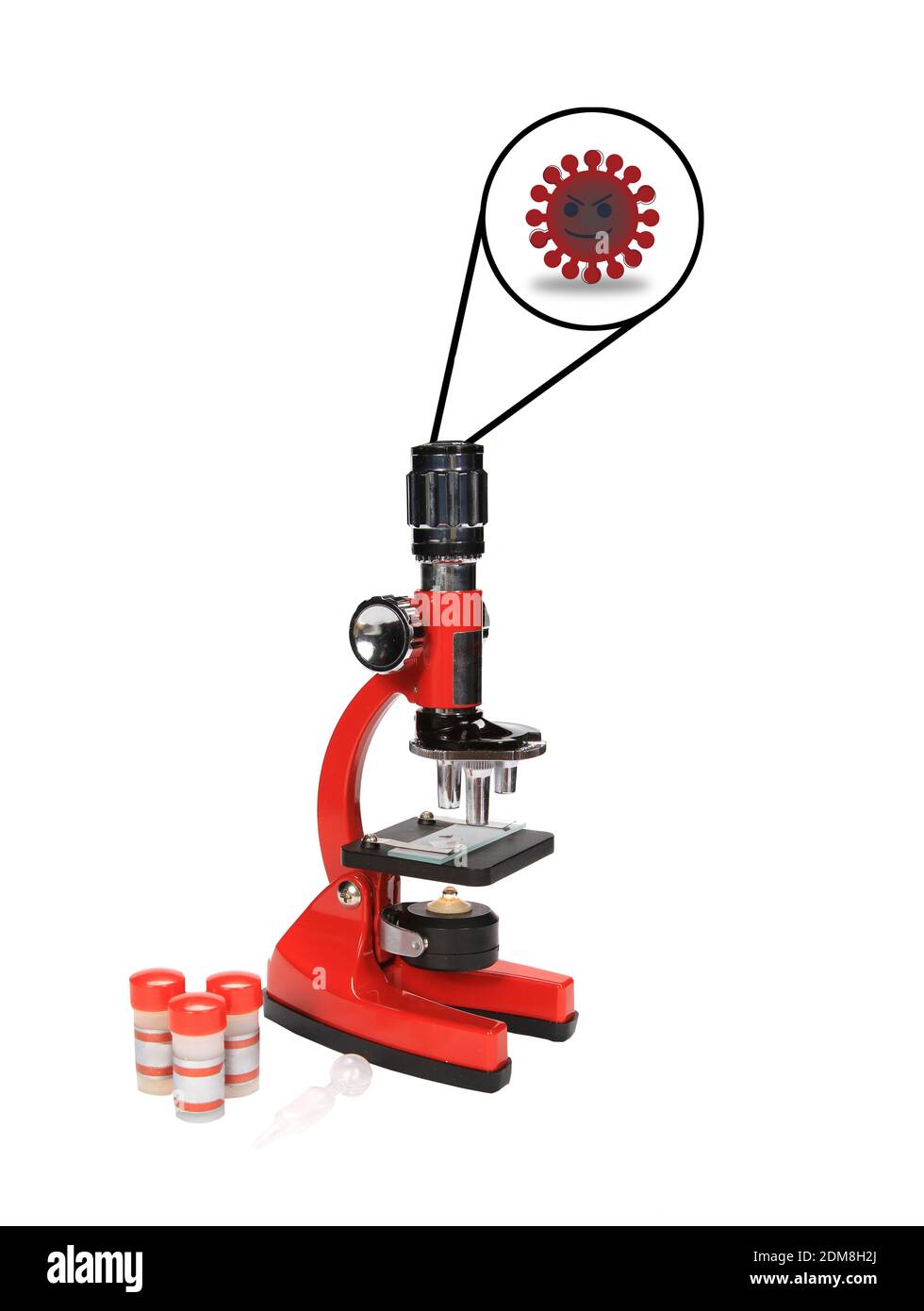 Vertical shot red microscope hi-res stock photography and images - Alamy