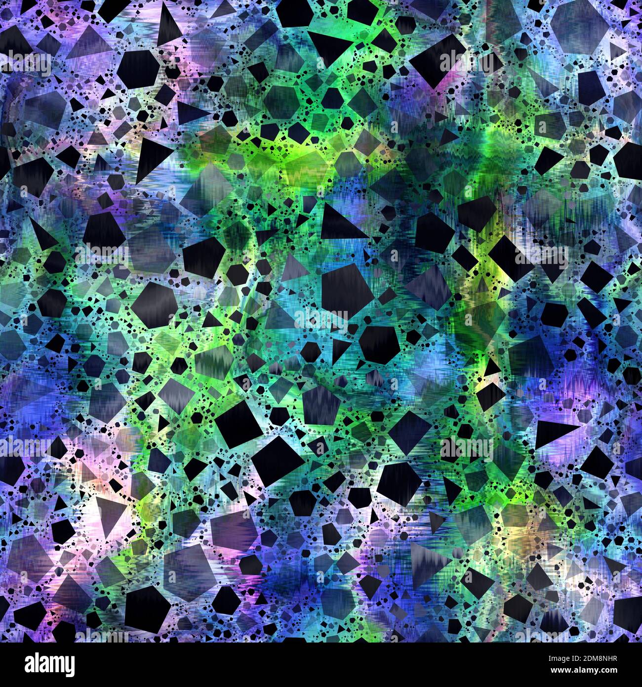 Seamless abstract color blobs with terrazzo overlay Stock Photo - Alamy