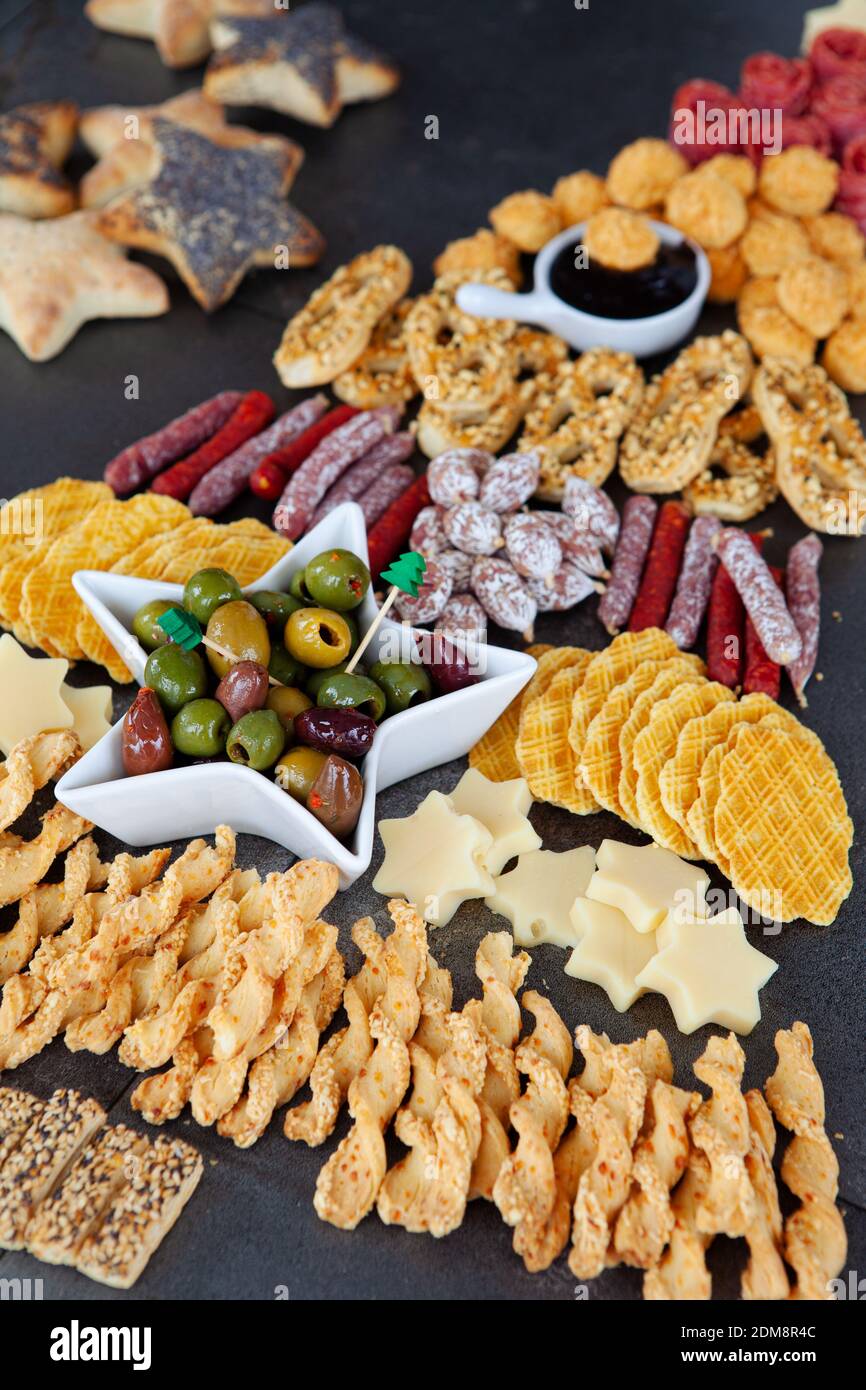 Holiday Party Snacks Stock Photo - Alamy
