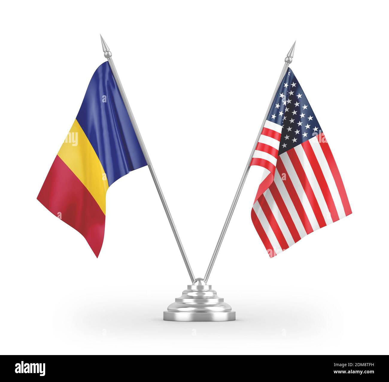 Usa romania flags 3d Cut Out Stock Images & Pictures - Alamy