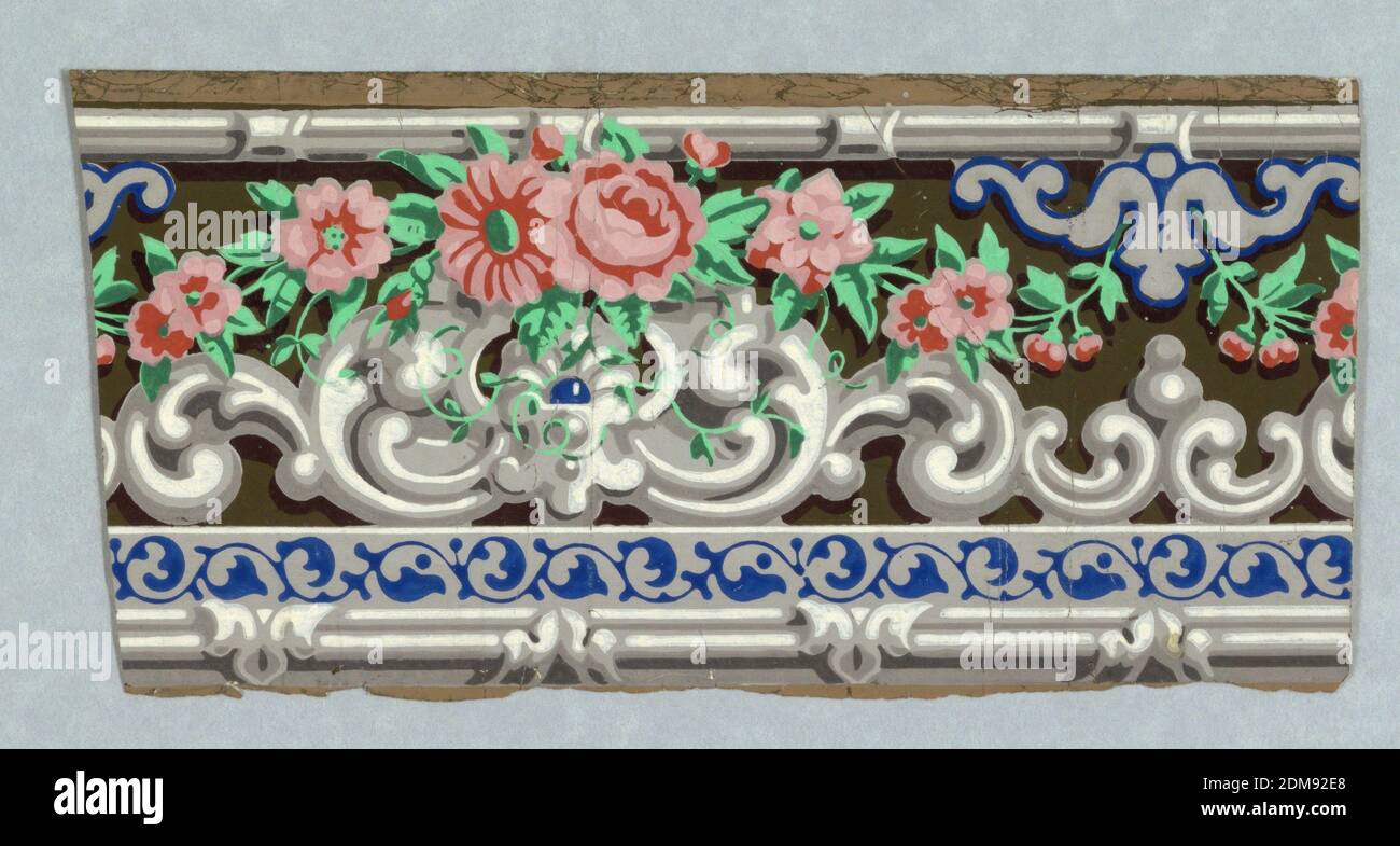 Stylized linear scroll foliage under hi-res stock photography and ...