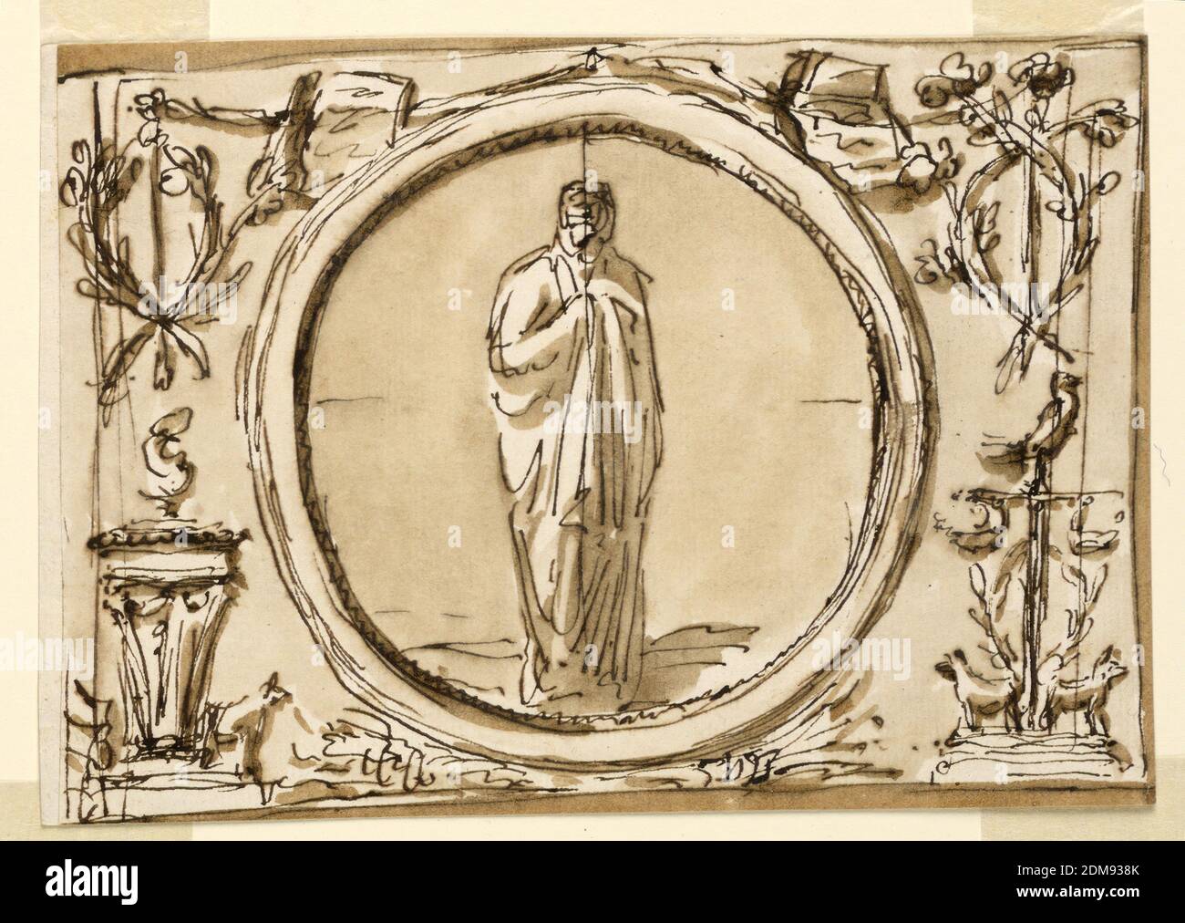 Design for Decoration of a Panel, Giuseppe Barberi, Italian, 1746–1809 ...