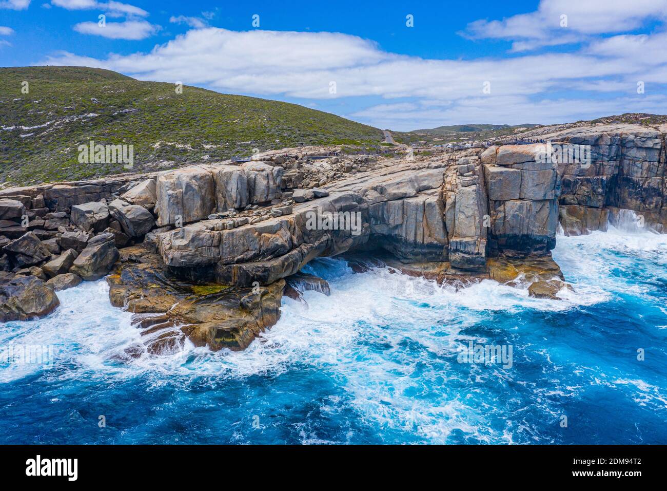 Natural bridge at the Torndirrup National Park, Australia Stock Photo ...