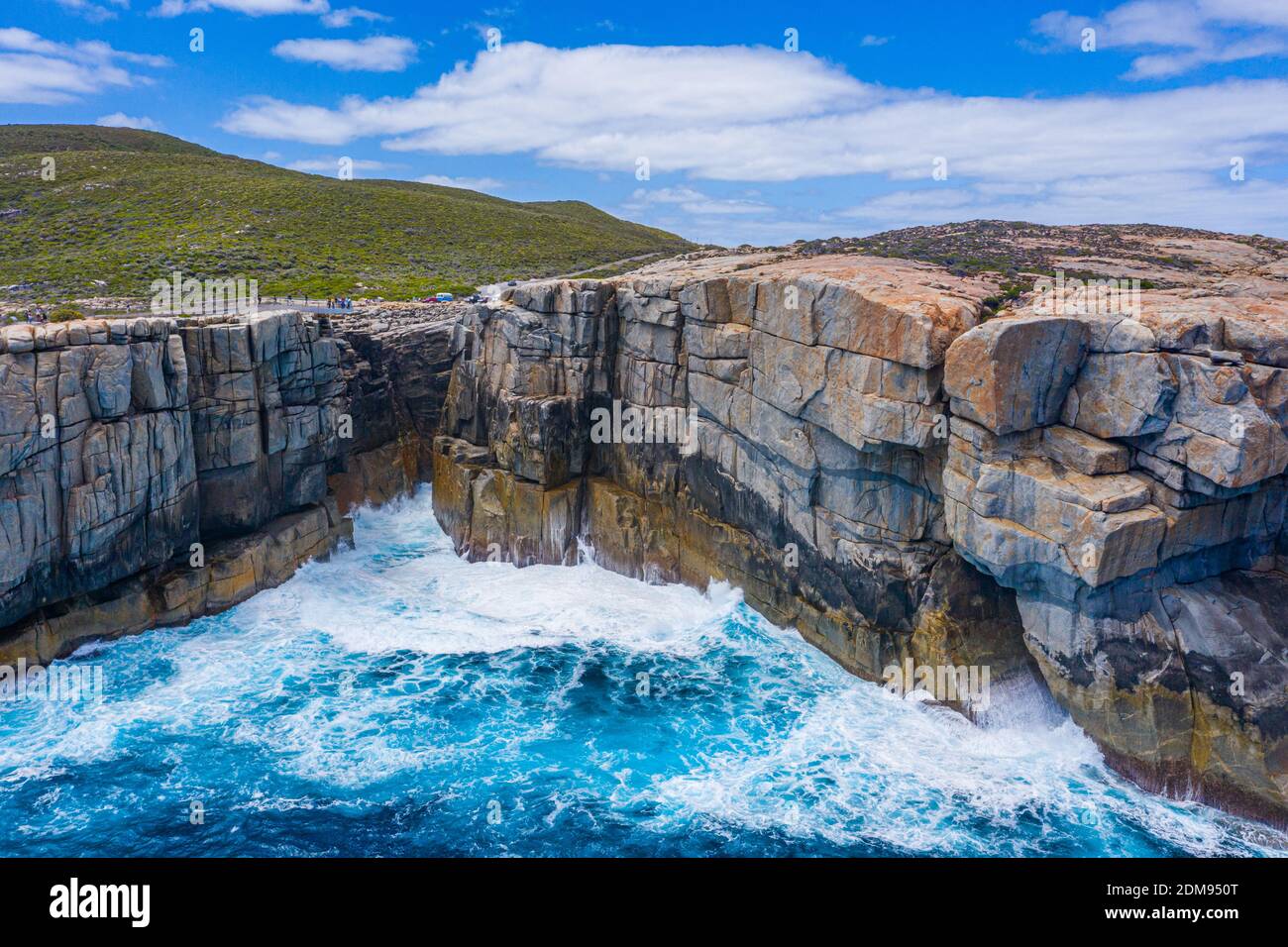 Natural bridge at the Torndirrup National Park, Australia Stock Photo ...