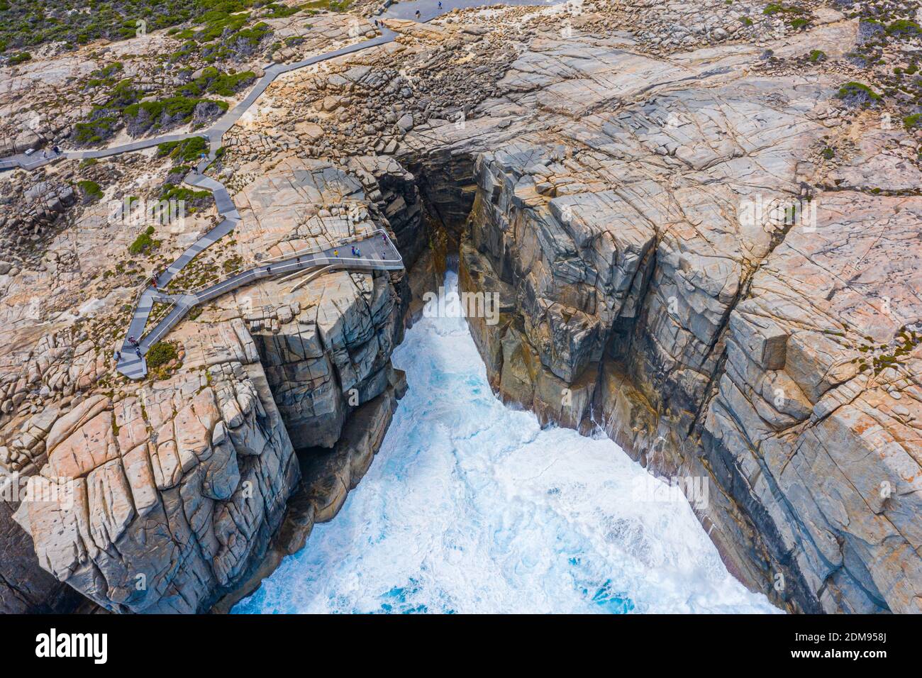 Natural bridge at the Torndirrup National Park, Australia Stock Photo ...