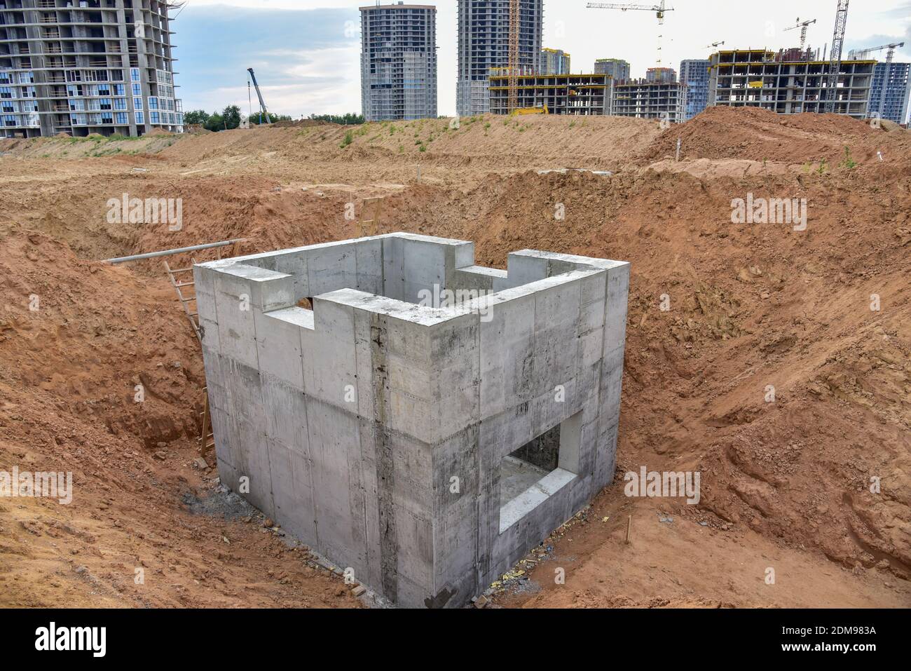 Construction of stormwater pits, sanitary sewer system distribution ...