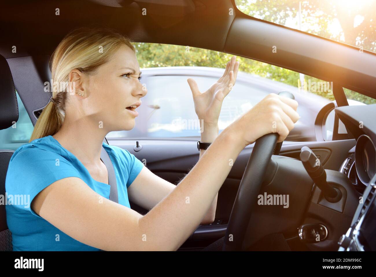 Angry Woman Driving Car High Resolution Stock Photography and Images ...