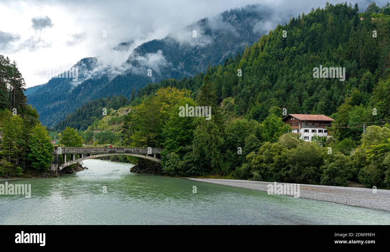 Lech bridge river road hi-res stock photography and images - Alamy