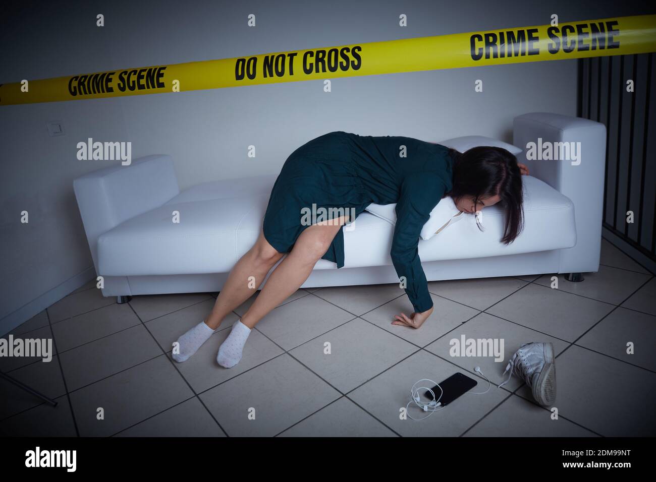 Young Woman Lying Down Dead High Resolution Stock Photography and ...